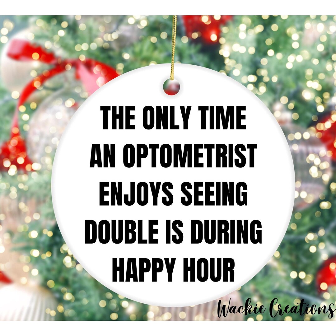 Optometry Christmas Ornament, Gift for Optometrist, Gag, Optician, Eye ...