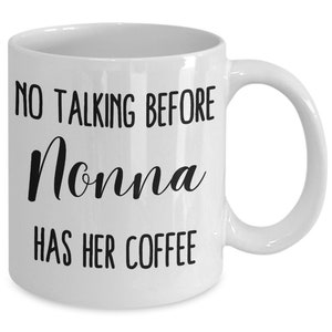 Nonna Funny Coffee Mug, Gift for Italian Grandmother, Grandma, Best ...