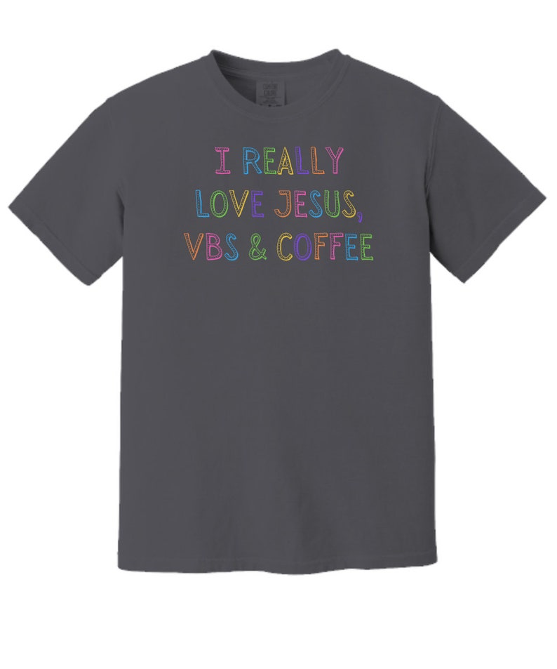 I Love VBS and Coffee Shirt, Gift for Vacation Bible School Teacher ...