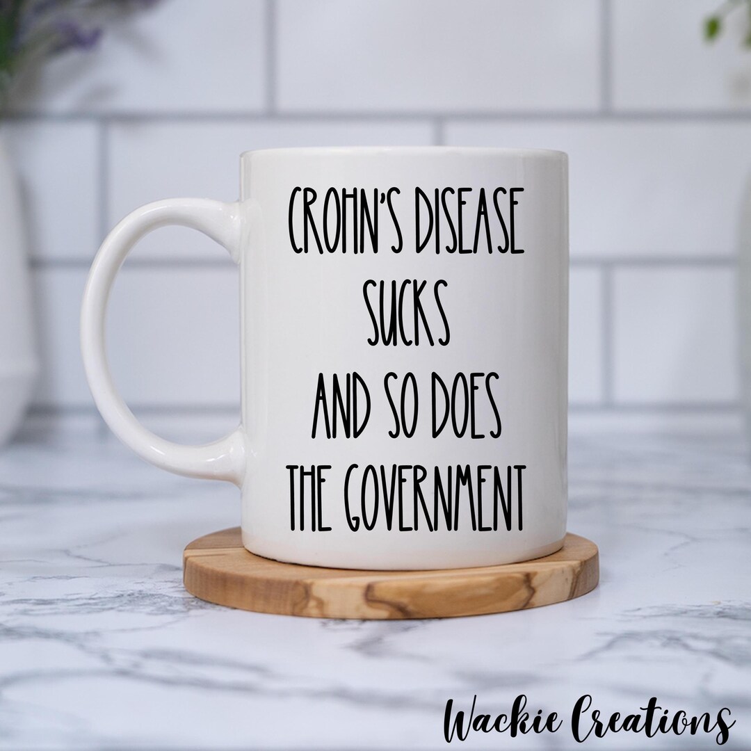 Crohn's Disease Awareness Coffee Mug, Gift for IBS Warrior, Crohn's ...