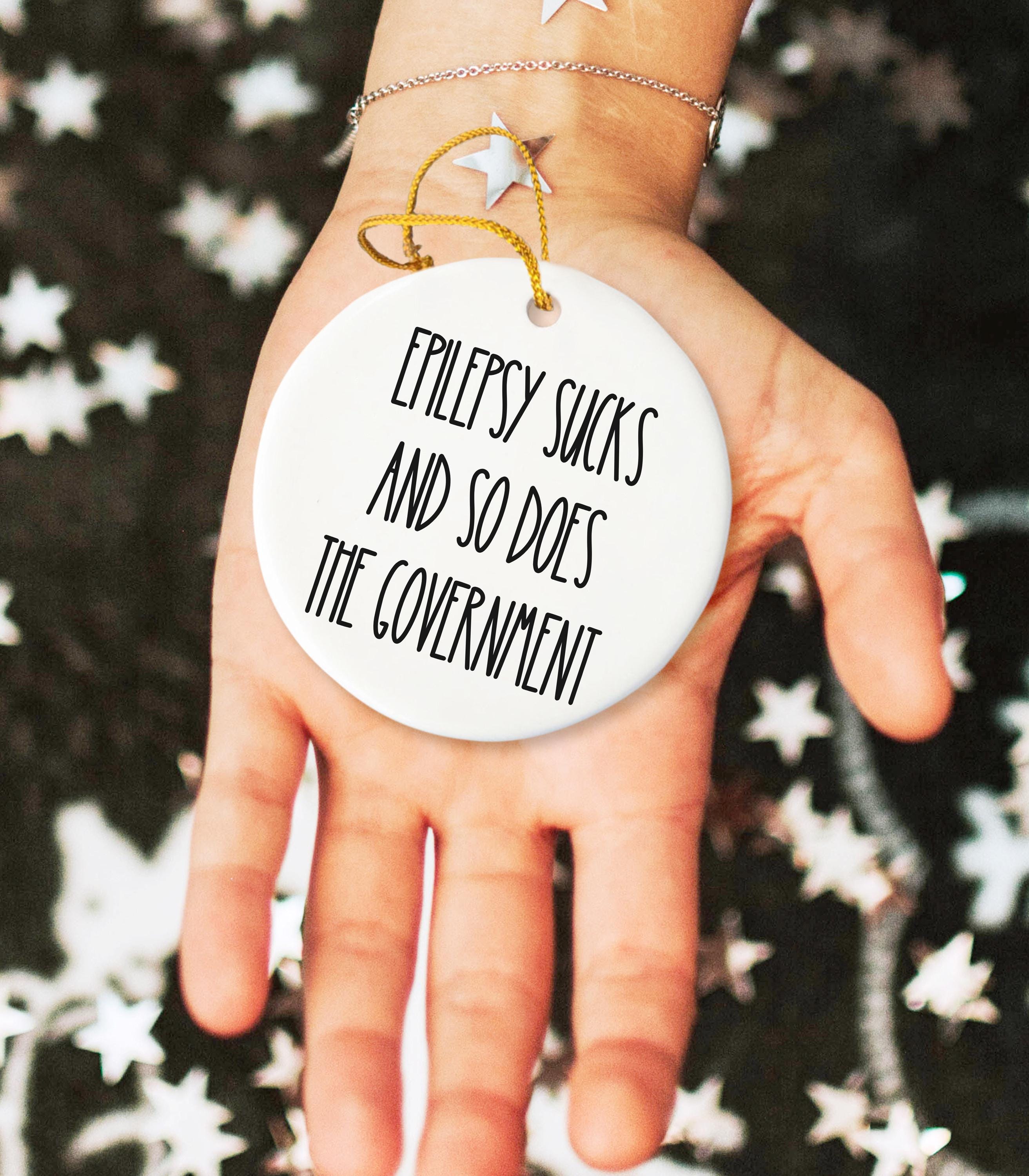 Epilepsy Awareness Christmas Ornament, Gift for Epilepsy Support ...