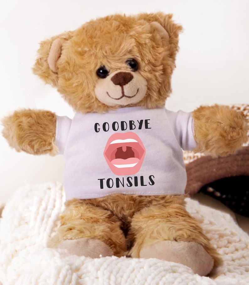 Tonsillectomy Teddy Bear, Tonsillectomy Recovery Bear, Tonsils Out ...