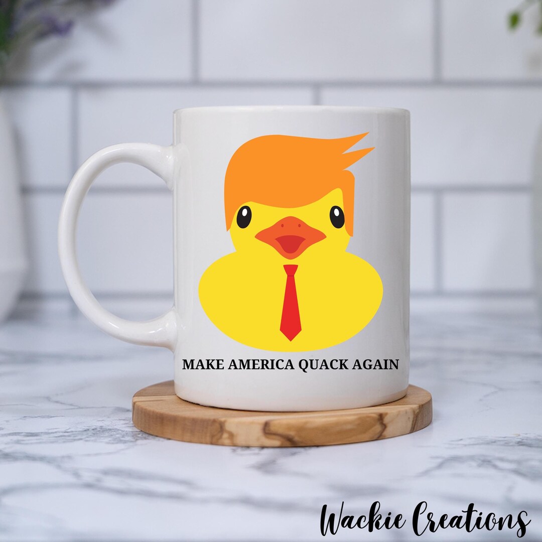 Trump Rubber Duck Coffee Mug, Funny Gag Gift for Trump Supporter, Trump ...