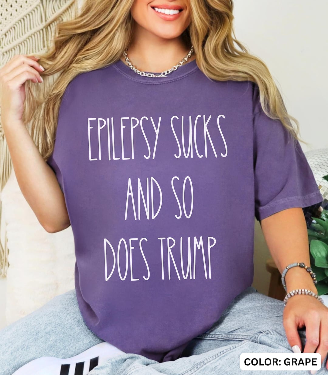 Epilepsy Sucks Comfort Colors Shirt, Epilepsy Awareness Political Humor ...