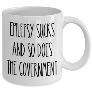 Epilepsy Awareness Coffee Mug, Gift for Epileptic Seizures Awareness ...