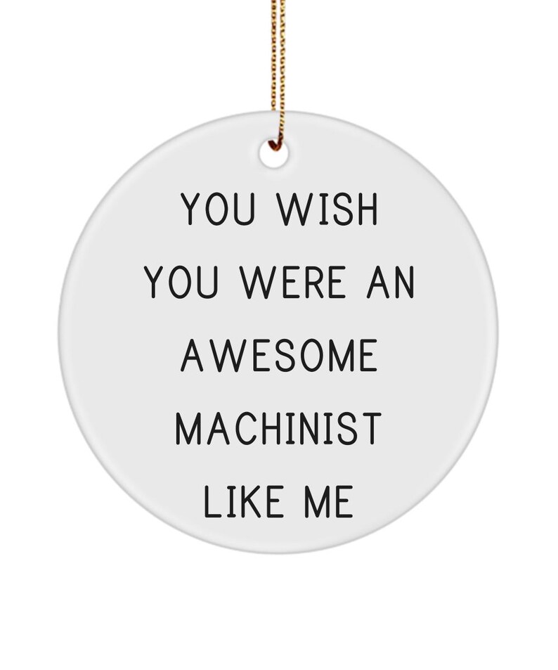 Machinist Christmas Ornament, Machine Operator Ornament, Machinist ...