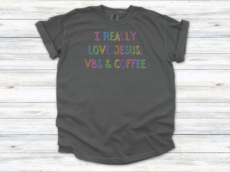 I Love VBS and Coffee Shirt, Gift for Vacation Bible School Teacher ...