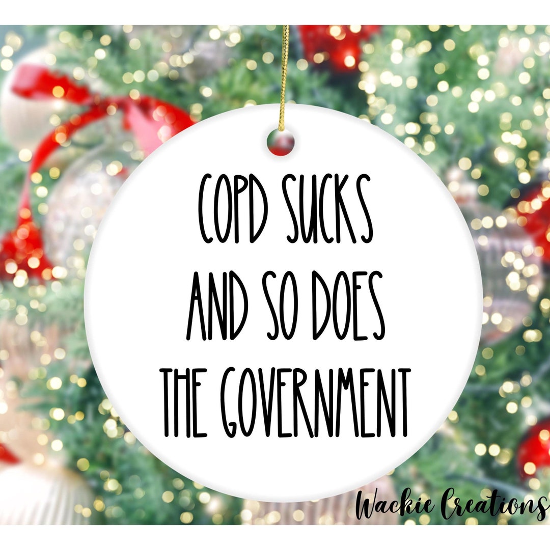 COPD Awareness Christmas Ornament Gift for Chronic Obstructive ...