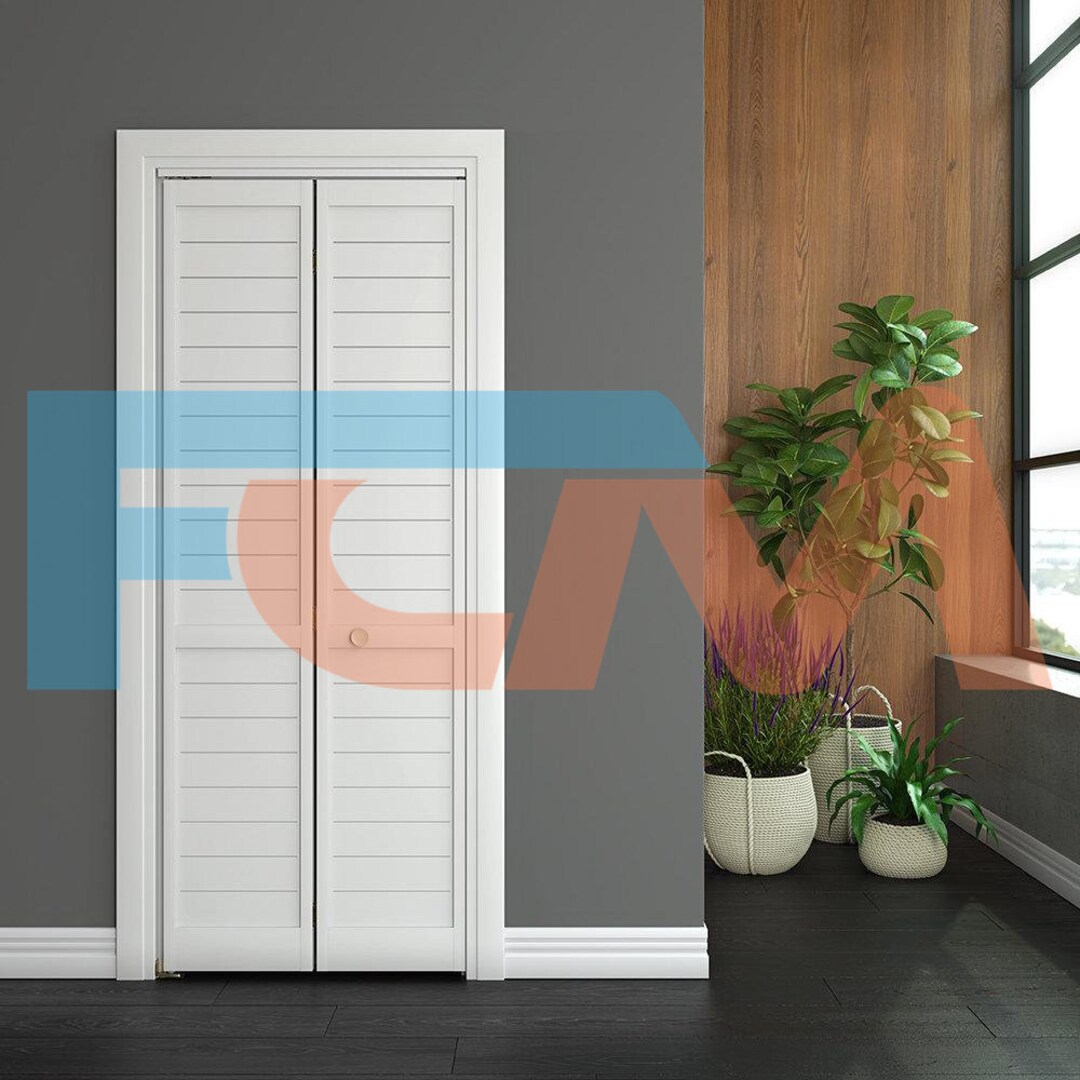 Wood Finished Painted Flat Bi-fold Door Wood Interior Doors - Etsy
