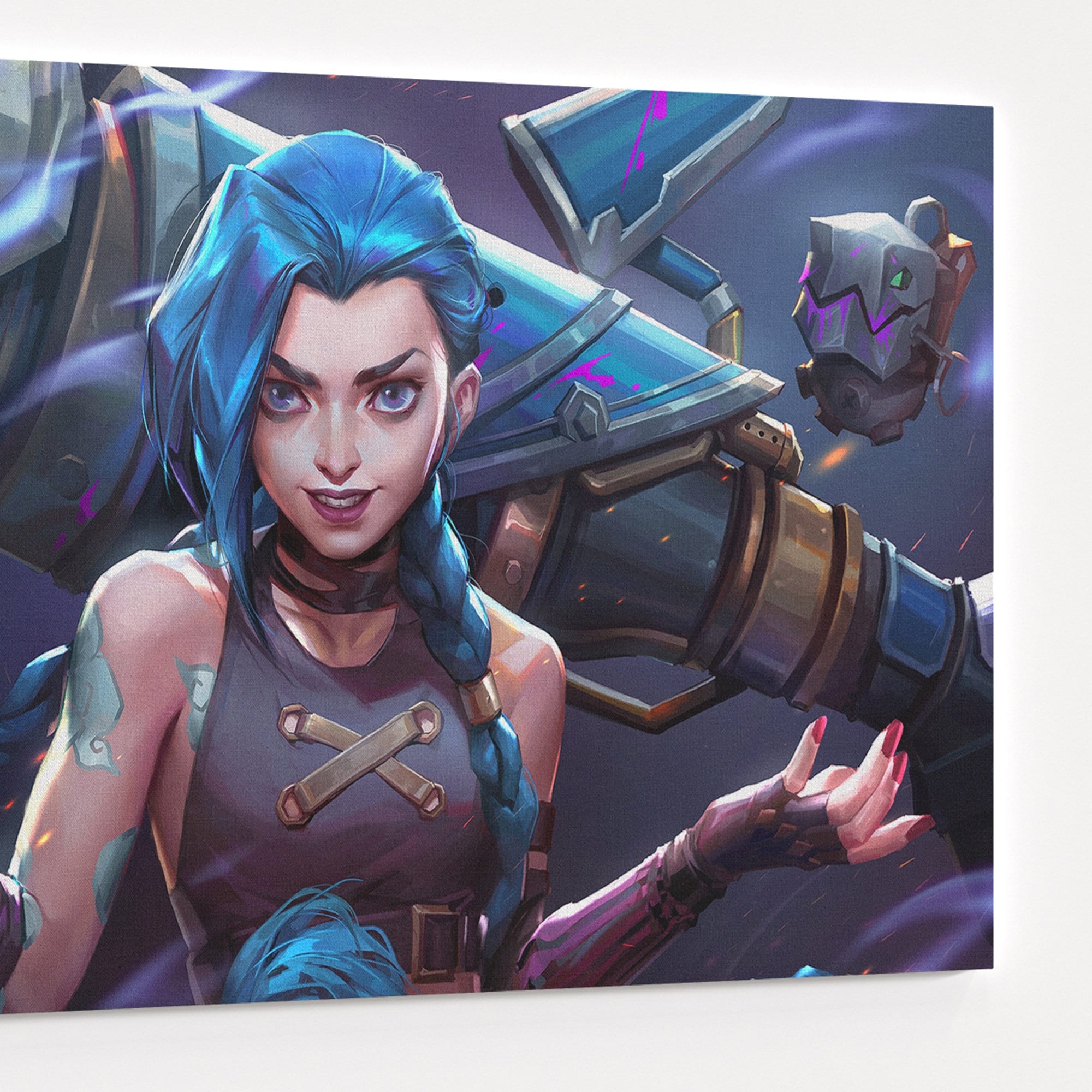 League of Legends Jinx, Arcane Wall Decor, Poster, Wall Art, High ...
