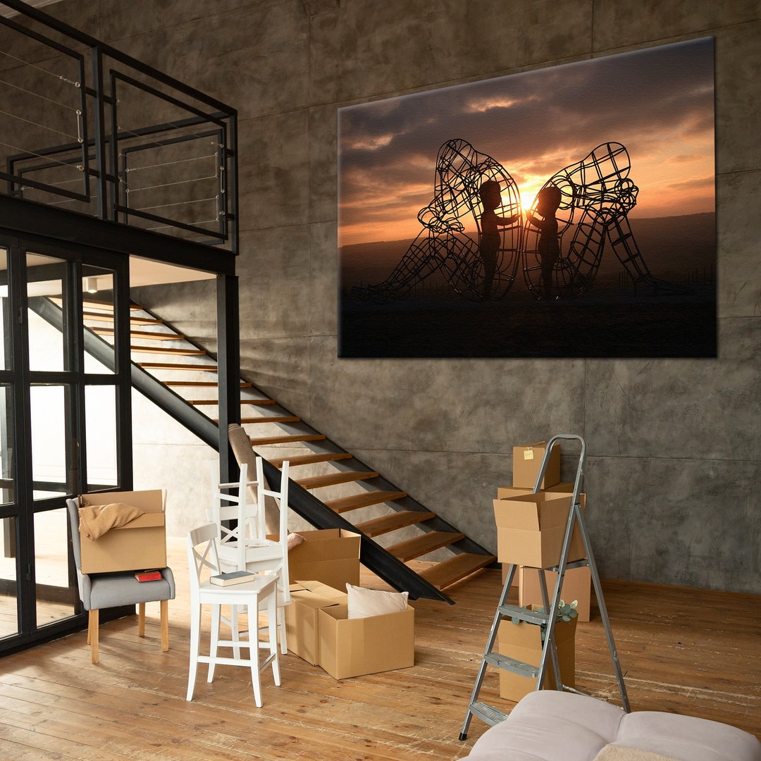 Alexander Milov, Burning Man Festival, Two People Children Poster ...