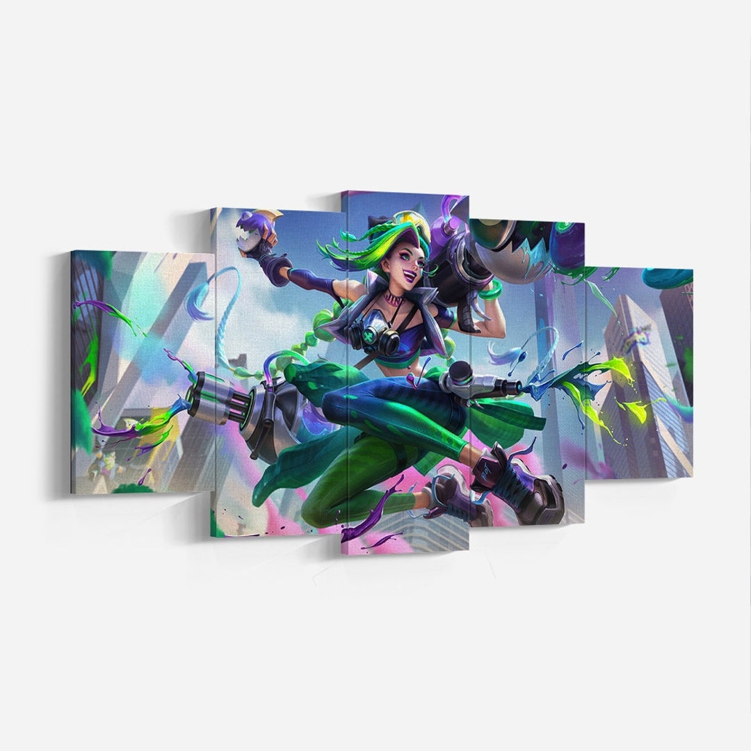 Jinx Battle Cat,league of Legends, Home Wall Decor Poster, Wall Art ...