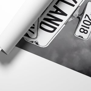 Personalized Name Vintage Street Sign Canvas Wall Art, Custom Name ...