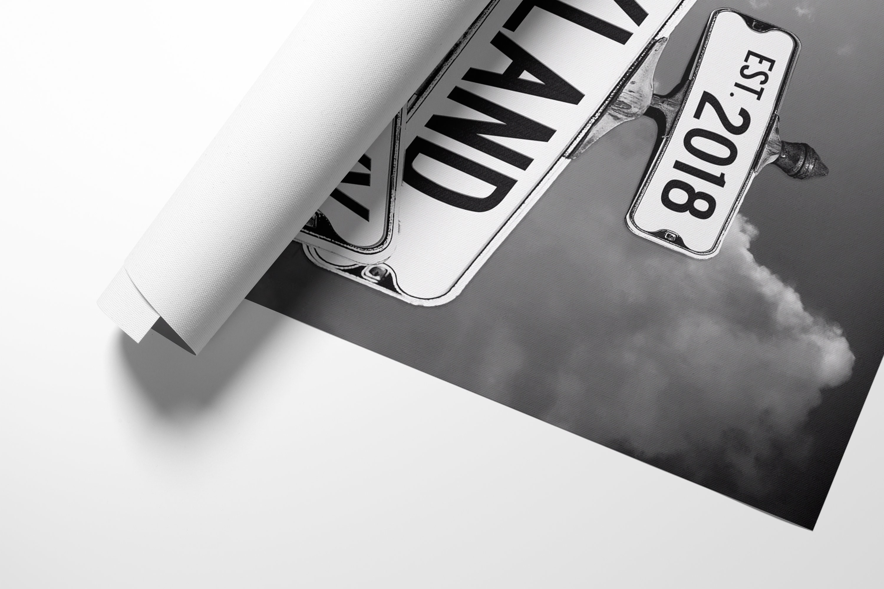 Personalized Name Vintage Street Sign Canvas Wall Art, Custom Name ...