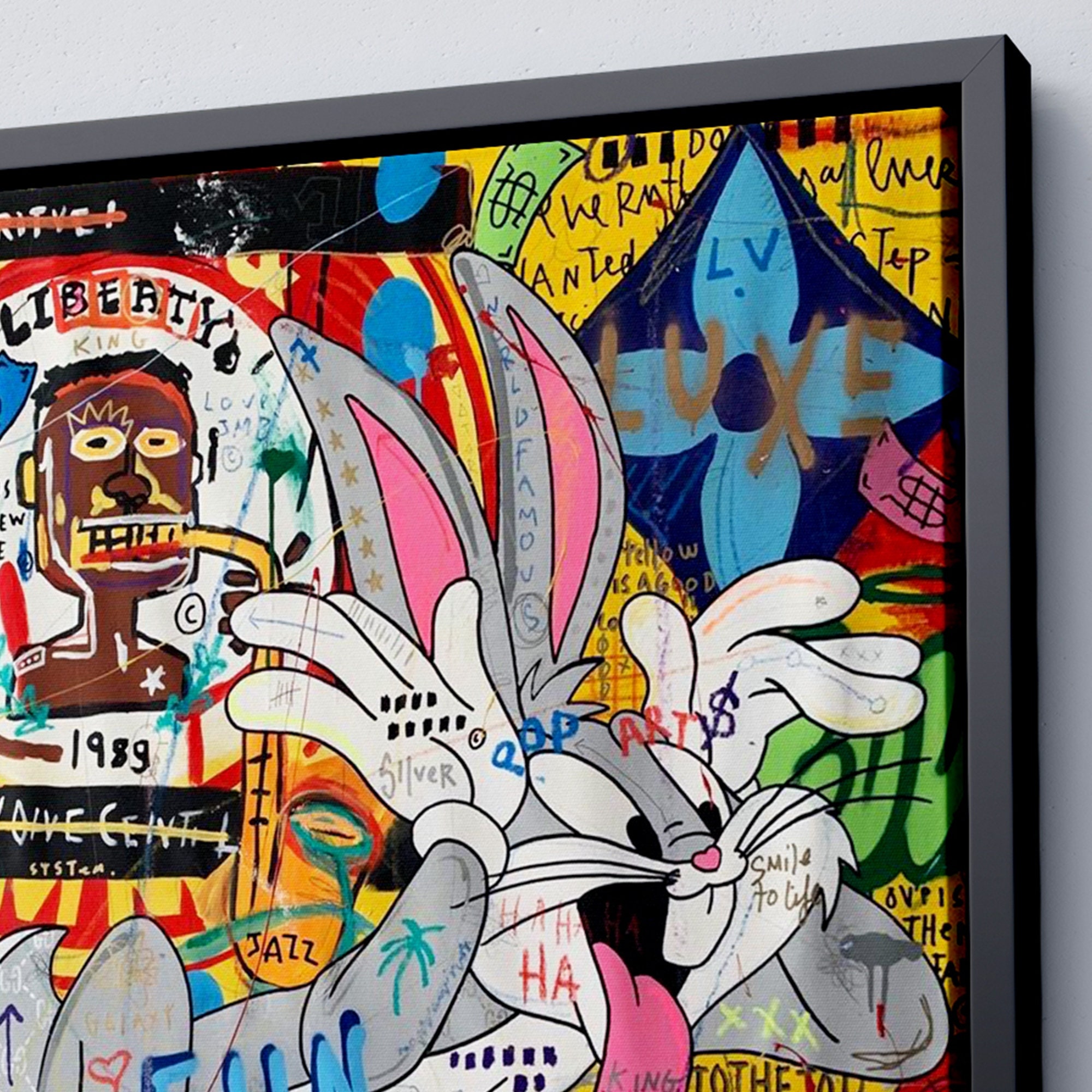 Banksy Style Bugs Bunny Graffiti Pop Art Bugs Bunny Pop Art - Etsy