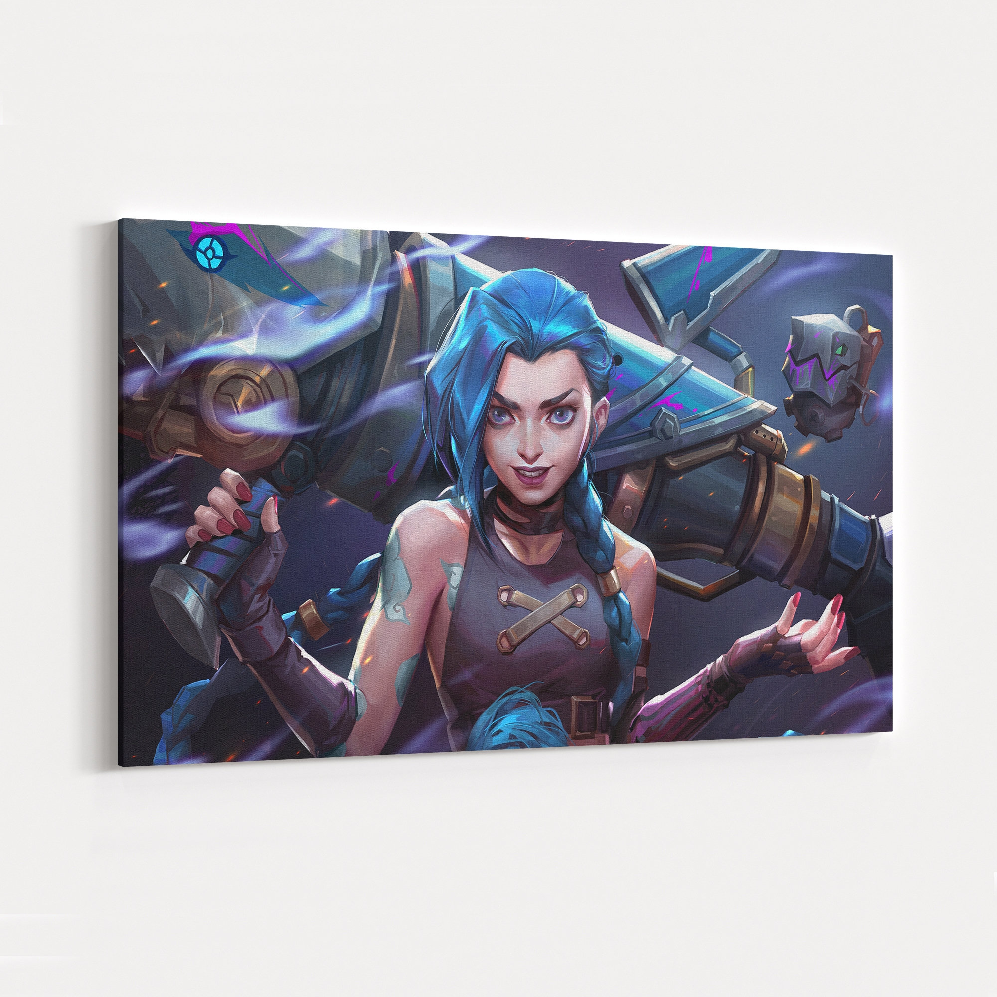 League of Legends Jinx, Arcane Wall Decor, Poster, Wall Art, High ...