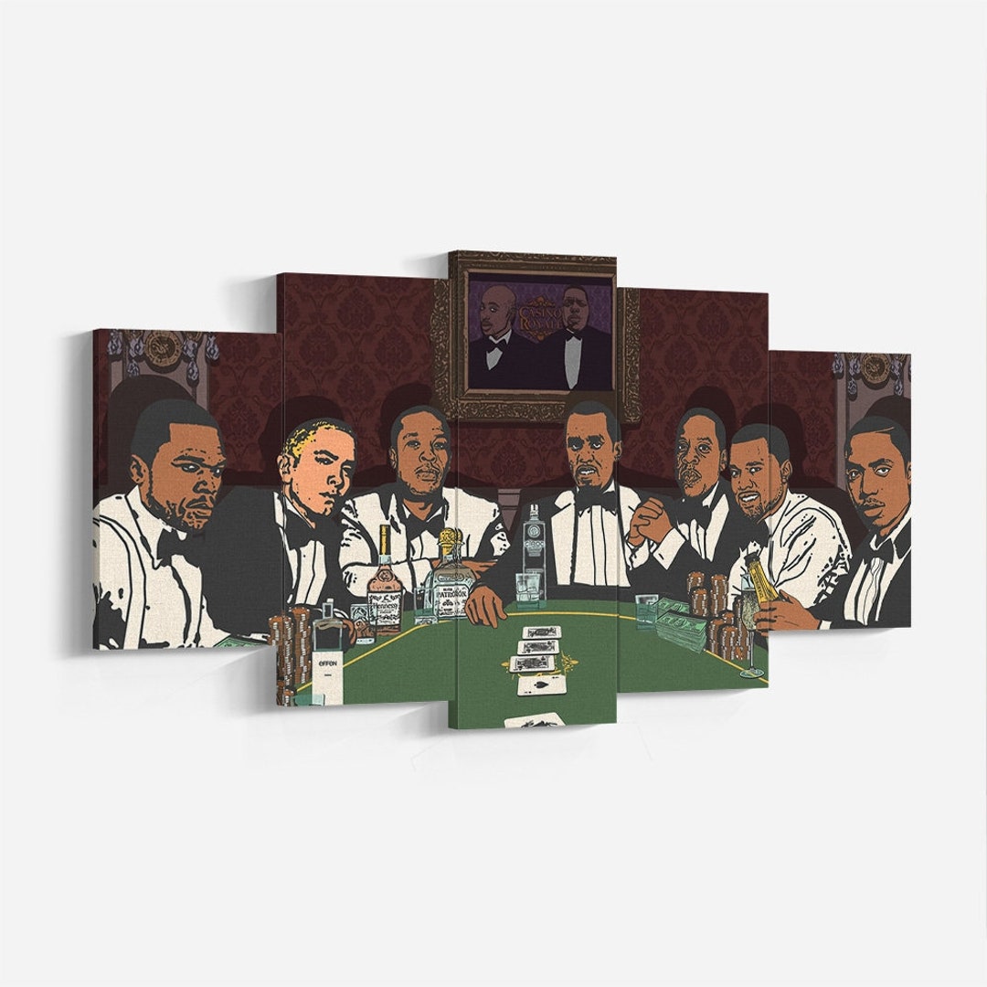 Last Supper Best Rappers of the History Canvas Wall Art, Hip-hop Canvas ...
