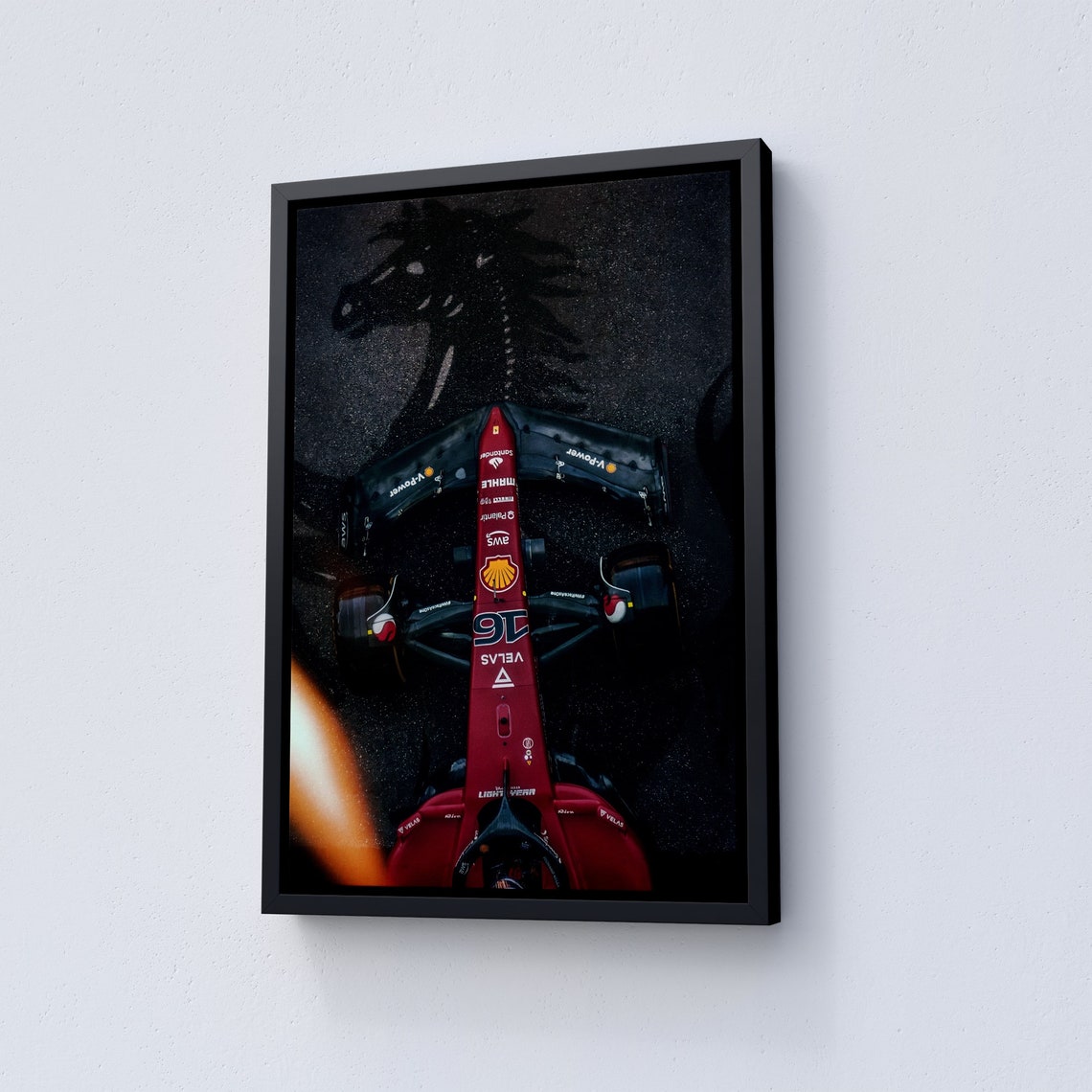 Ferrari Formula 1 Poster Wall Art, Leclerc Pit Stop, Formula 1 Wall Art ...