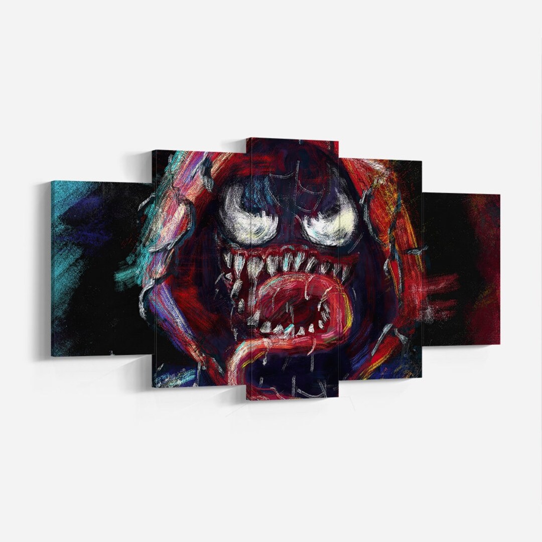 Venom Poster, Venom, Carnage, Spiderman, Superhero Canvas Poster, Venom ...
