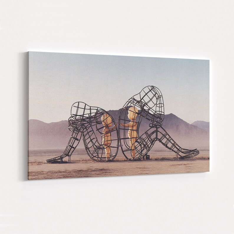 Alexander Milov Art, Burning Man Festival, Two People Turning Their ...