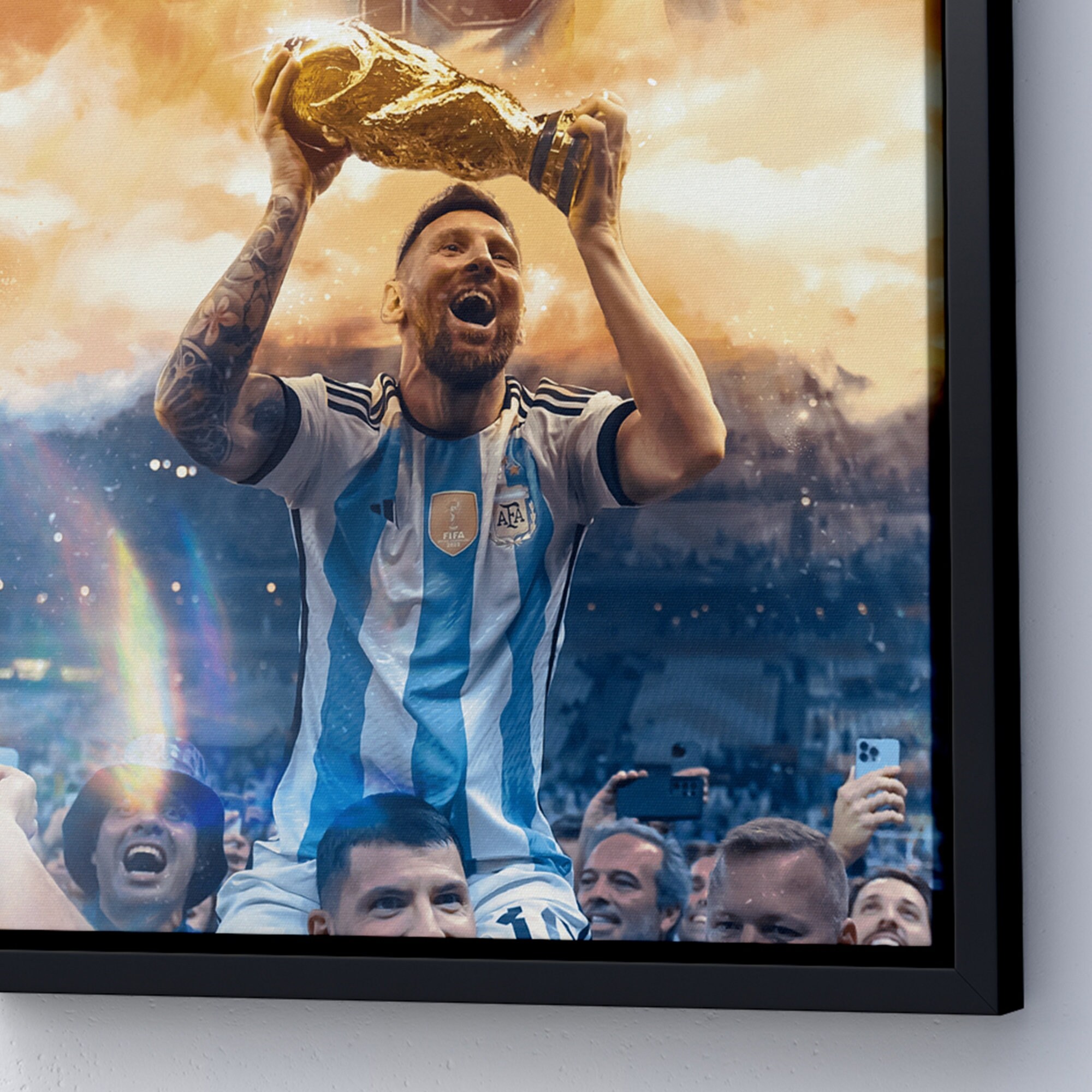 The GOAT Lionel Messi, All Times Messi, Canvas Print Football Canvas ...