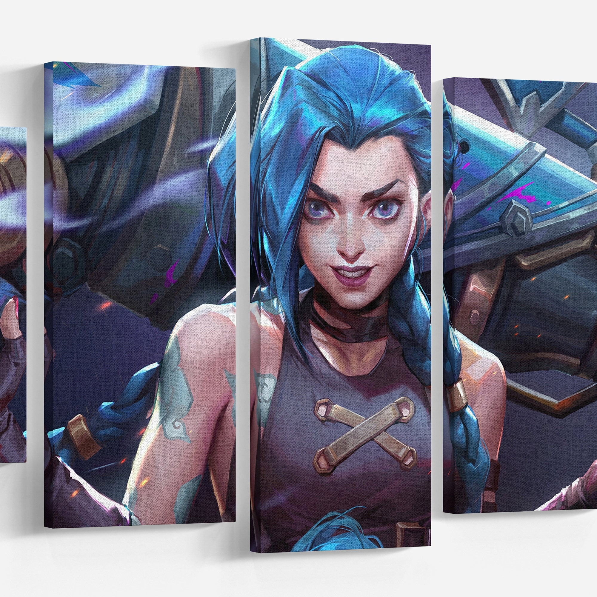 League of Legends Jinx, Arcane Wall Decor, Poster, Wall Art, High ...