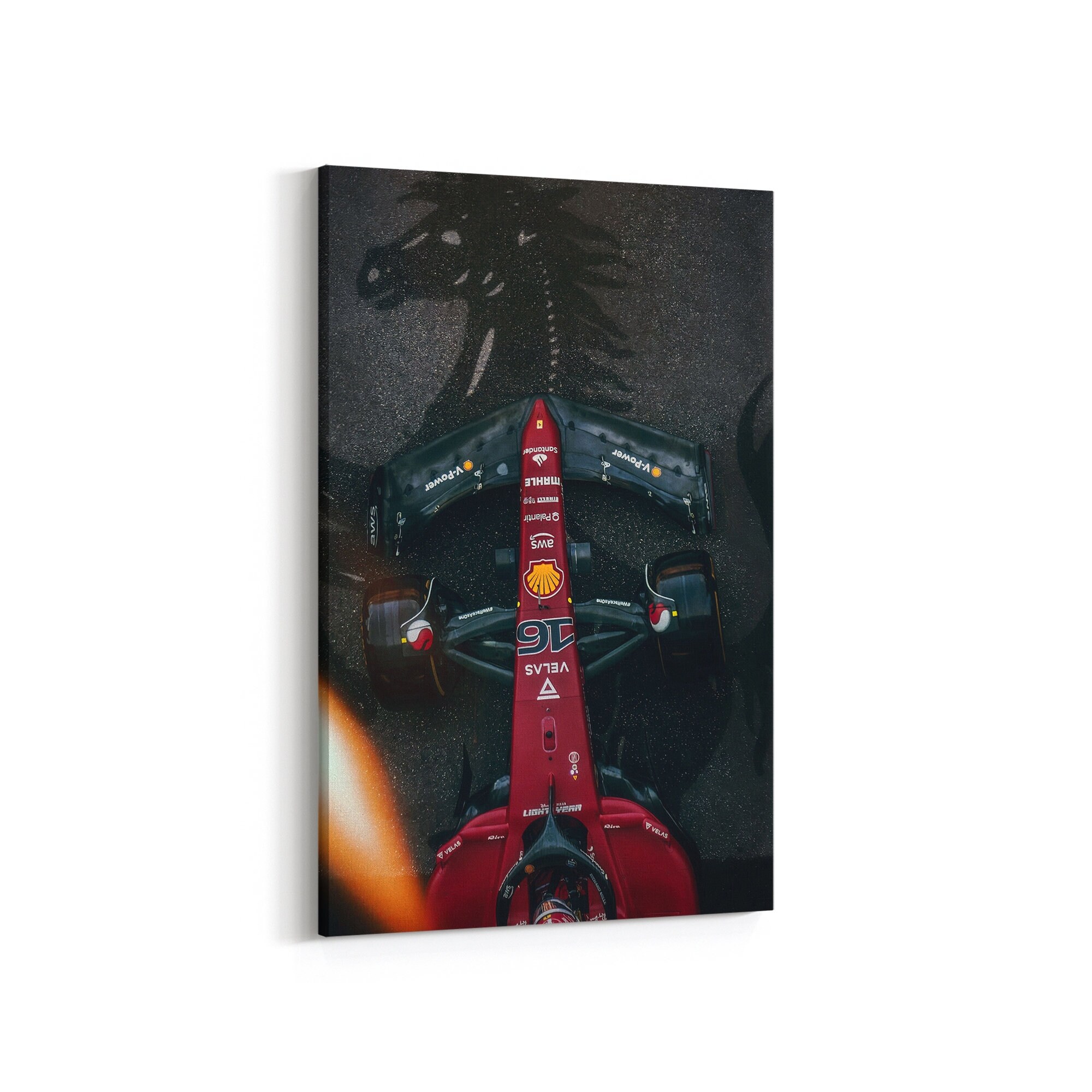 Ferrari Formula 1 Poster Wall Art, Leclerc Pit Stop, Formula 1 Wall Art ...