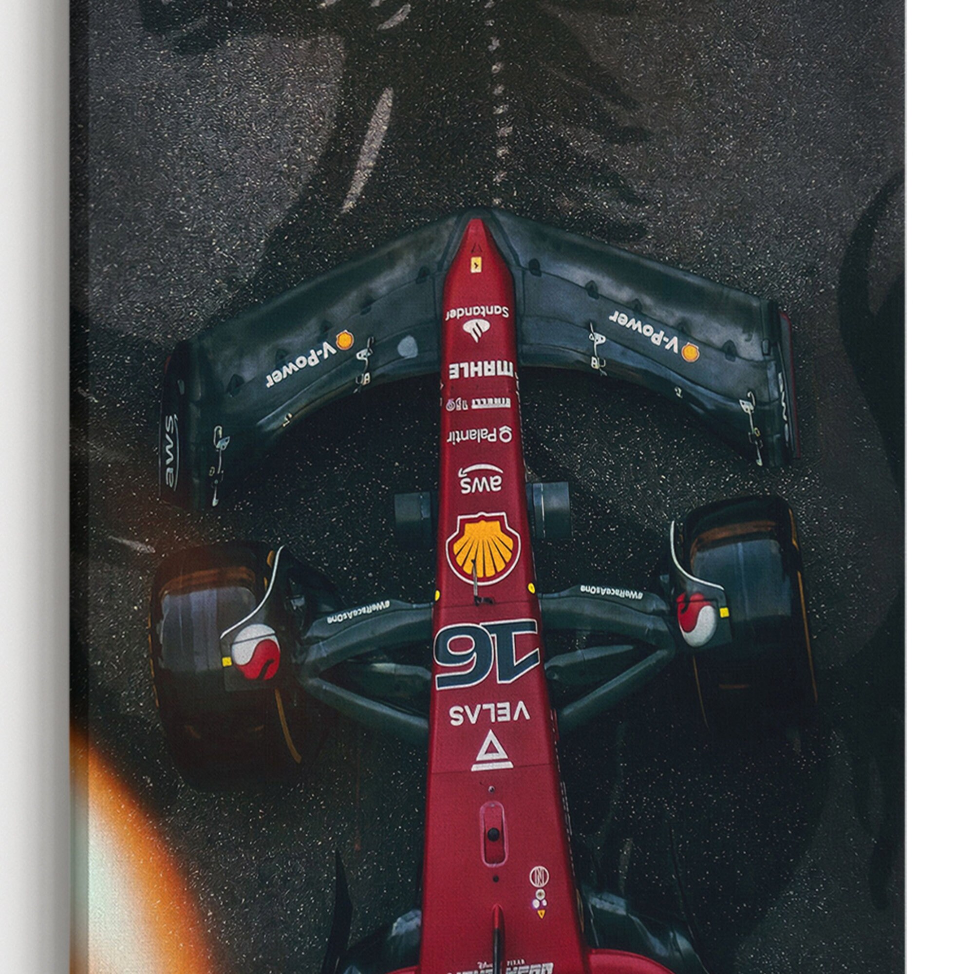 Ferrari Formula 1 Poster Wall Art, Leclerc Pit Stop, Formula 1 Wall Art ...