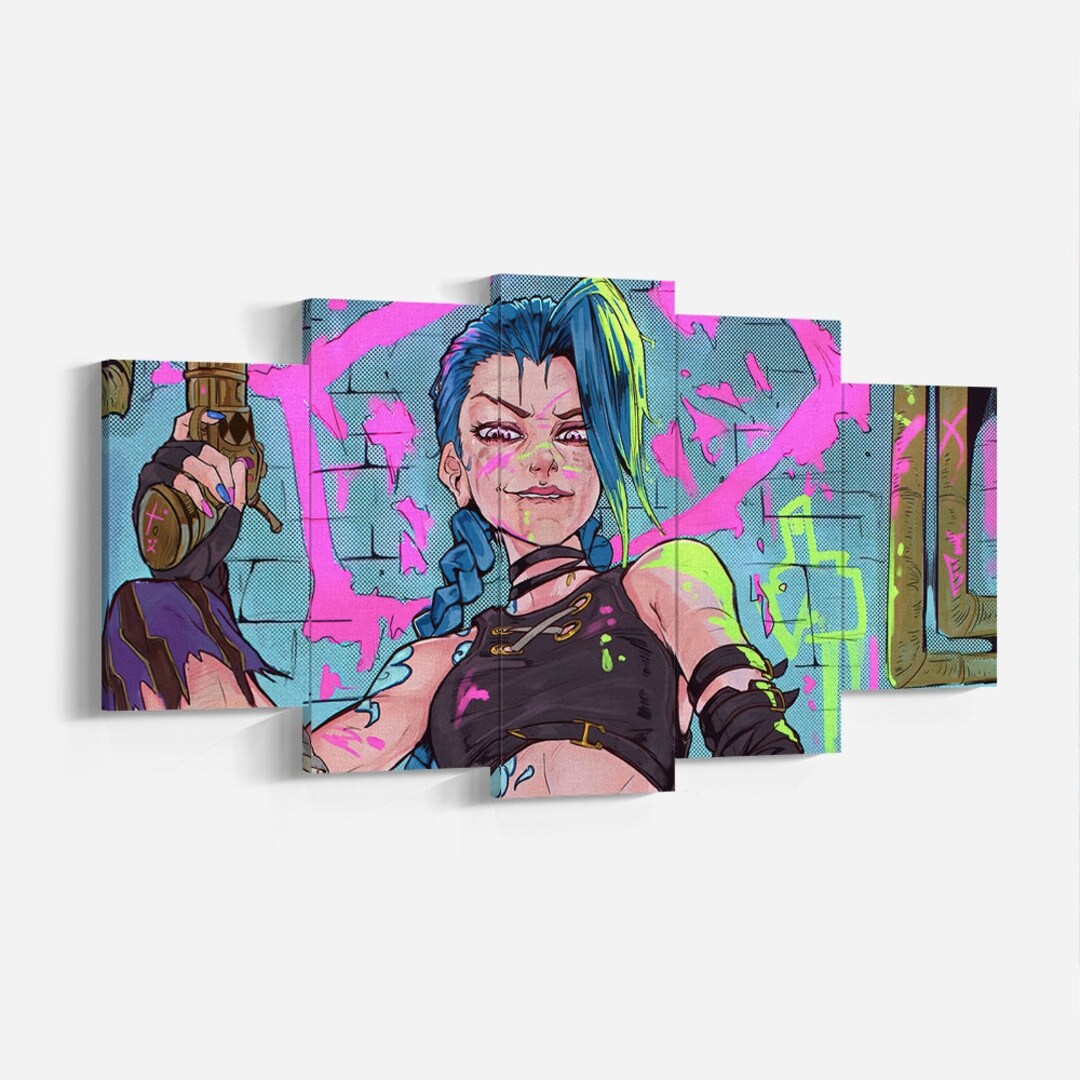 Jinx League of Legends arcane Wall Decor Poster Wall Art - Etsy