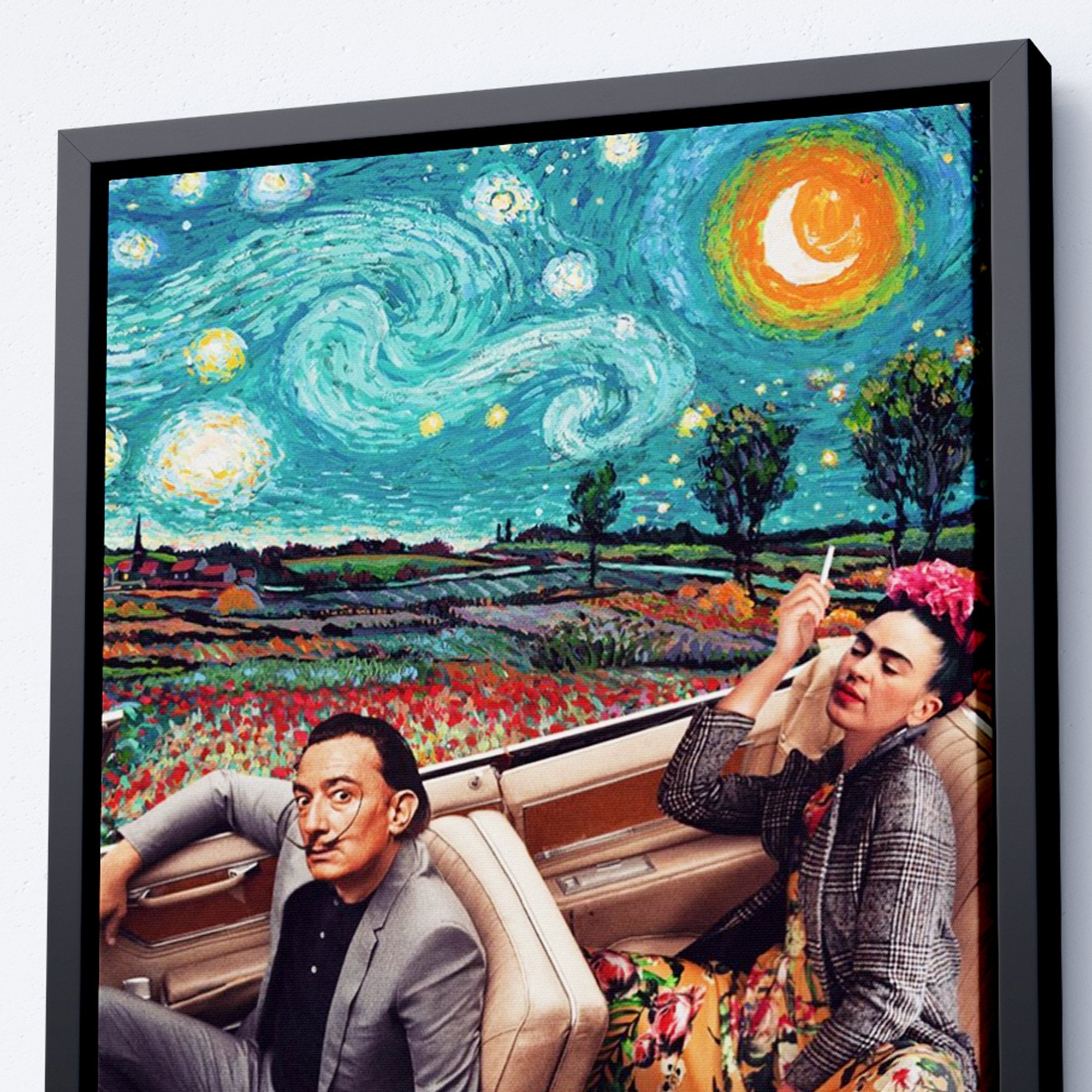 Salvador Dalí,frida Kahlo and Vincent Van Gogh, Wall Art, Wall Decor ...