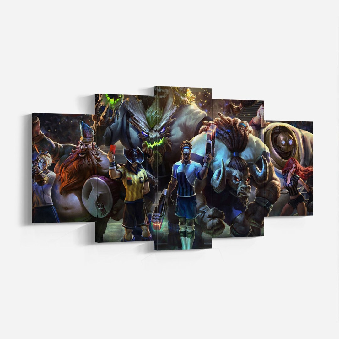 League of Legends Football Team Chacter, Arcane Wall Decor, Poster ...