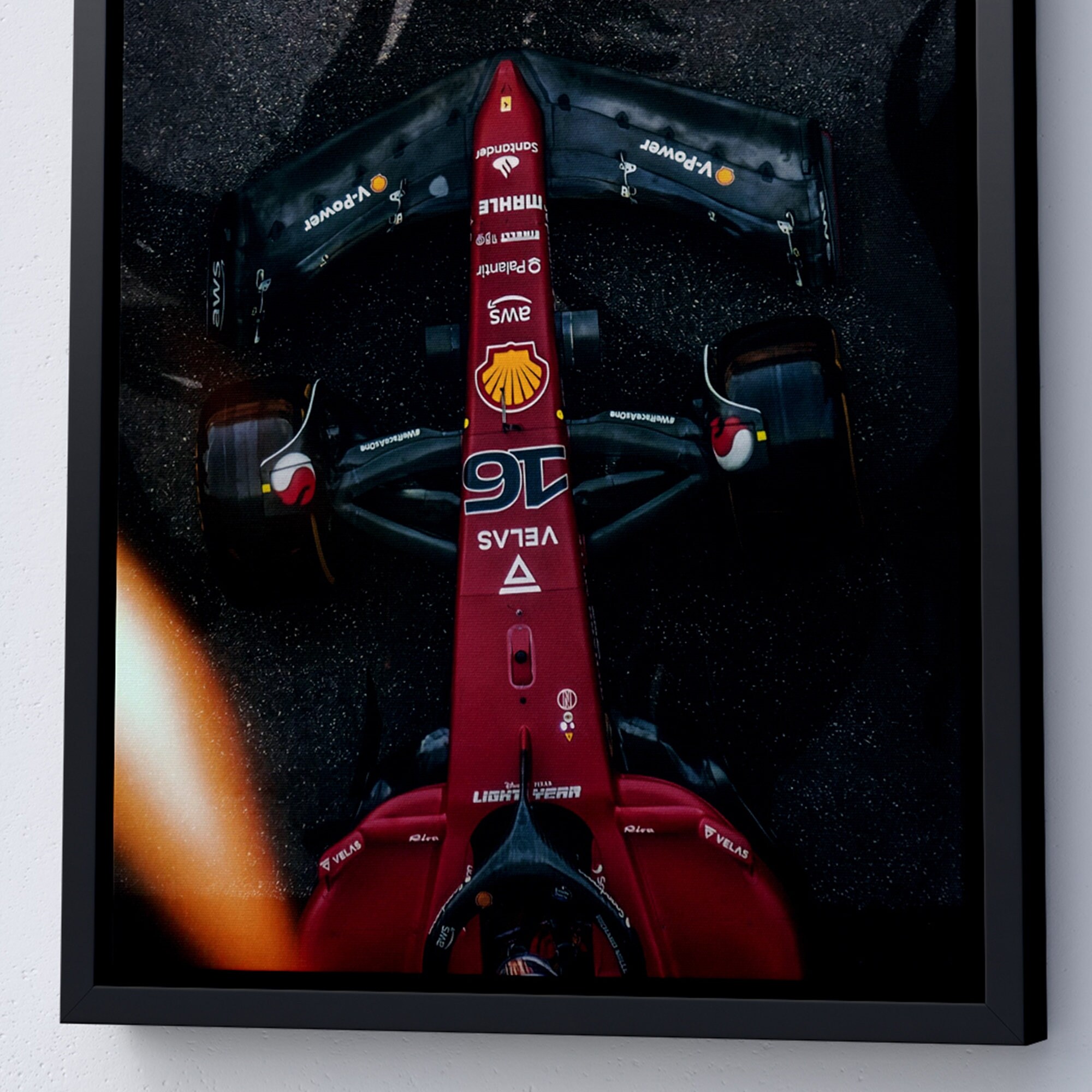 Ferrari Formula 1 Poster Wall Art, Leclerc Pit Stop, Formula 1 Wall Art ...