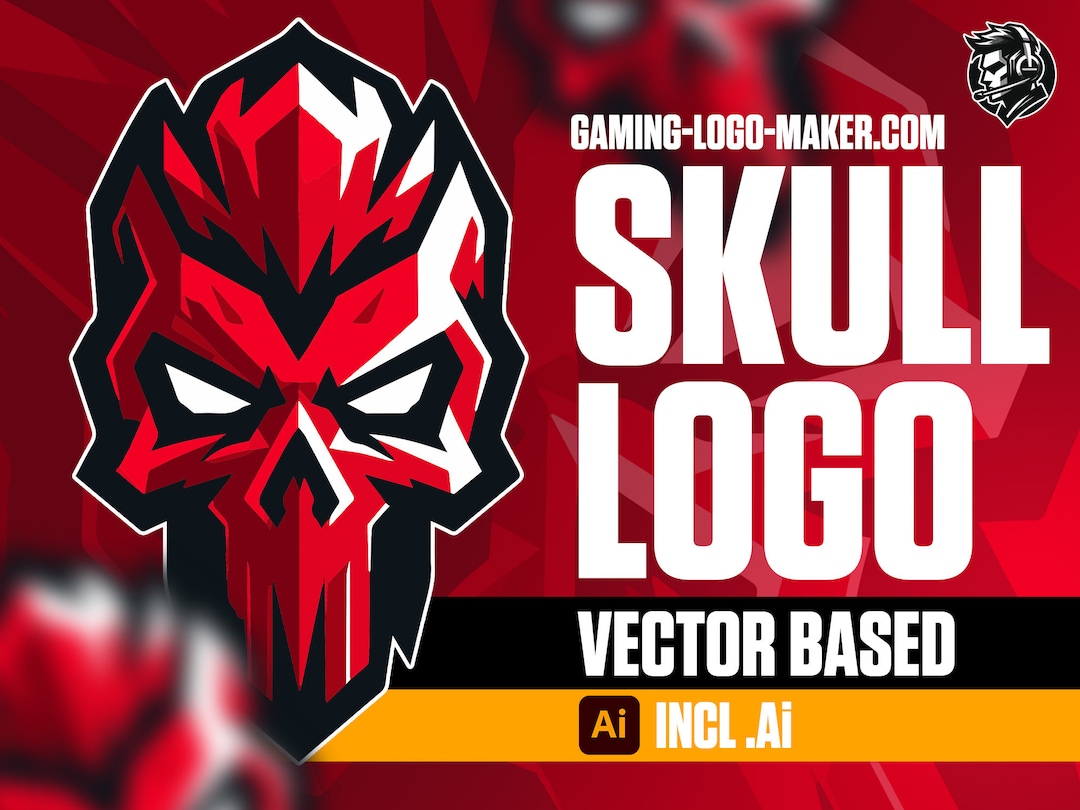 Skull Gaming Logo 03 Esports Logo Team Logo Clan Logo Mascot Design - Etsy