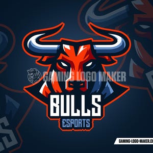 Bull Gaming Logo 03 | Esports Logo | Team Logo | Clan Logo | Mascot ...