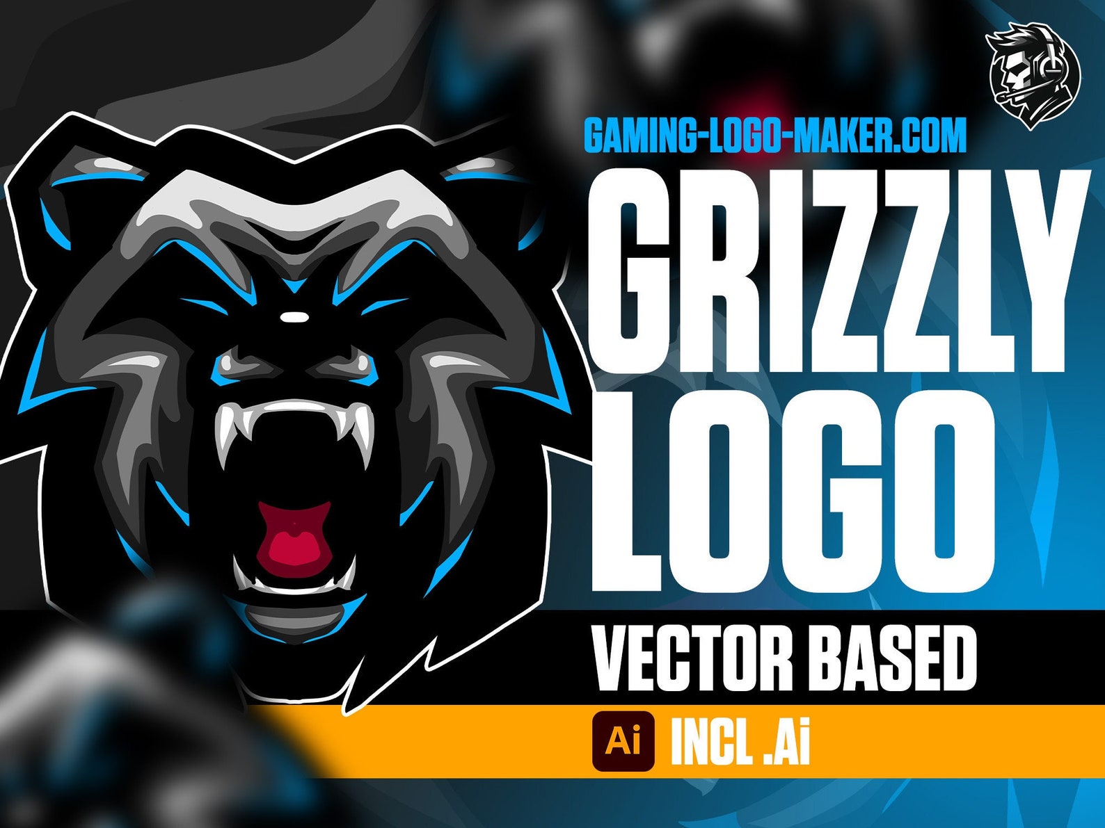 Grizzly Gaming Avatar 01 Esports Logo Team Logo Clan Logo Mascot Design ...