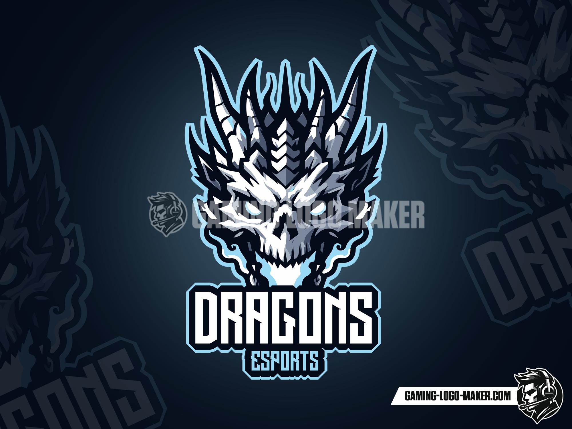 Skull Dragon Gaming Logo 03 | Esports Logo | Team Logo | Clan Logo ...