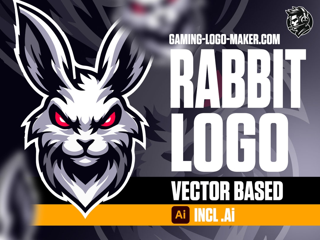 Rabbit Gaming Logo 02 Esports Logo Team Logo Clan Logo Mascot Design - Etsy