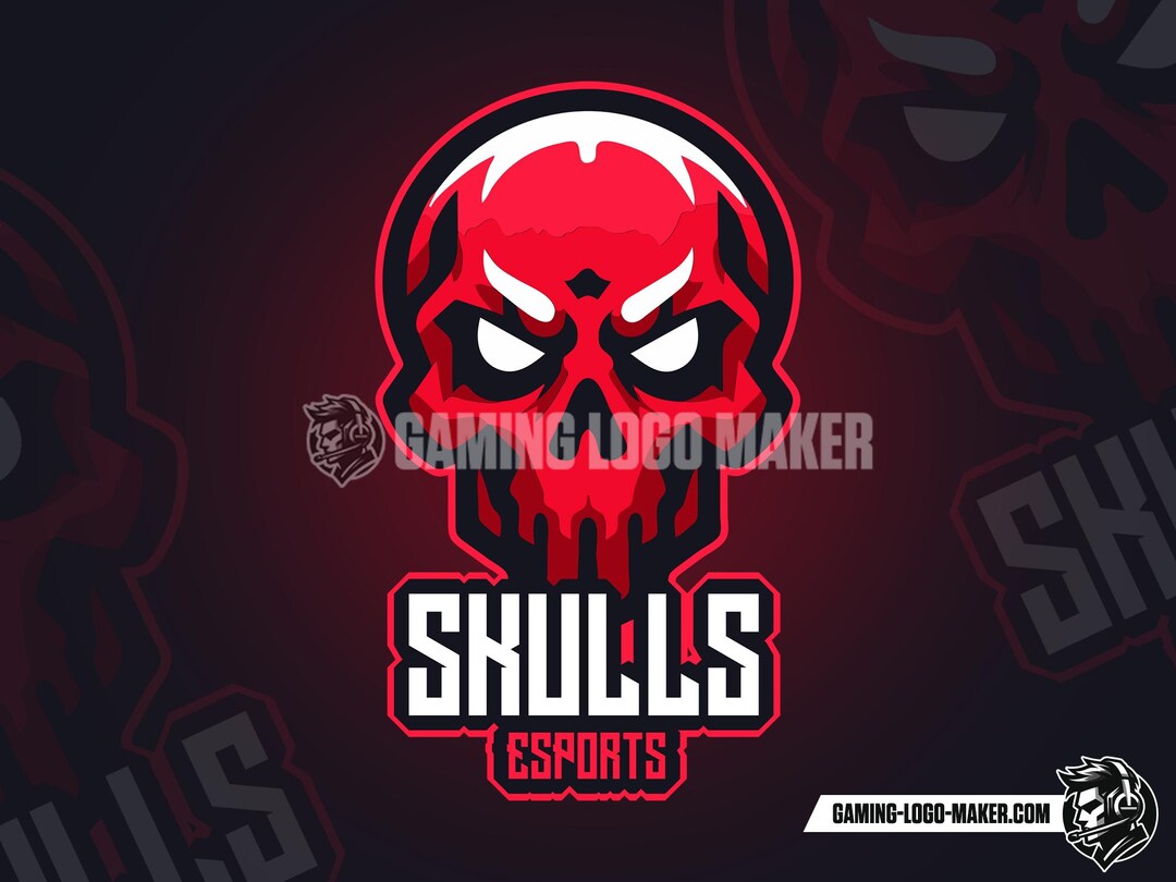 Skull Gaming Logo 02 Esports Logo Team Logo Clan Logo Mascot Design - Etsy