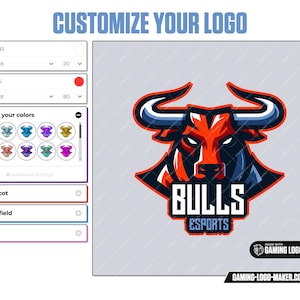Bull Gaming Logo 03 | Esports Logo | Team Logo | Clan Logo | Mascot ...