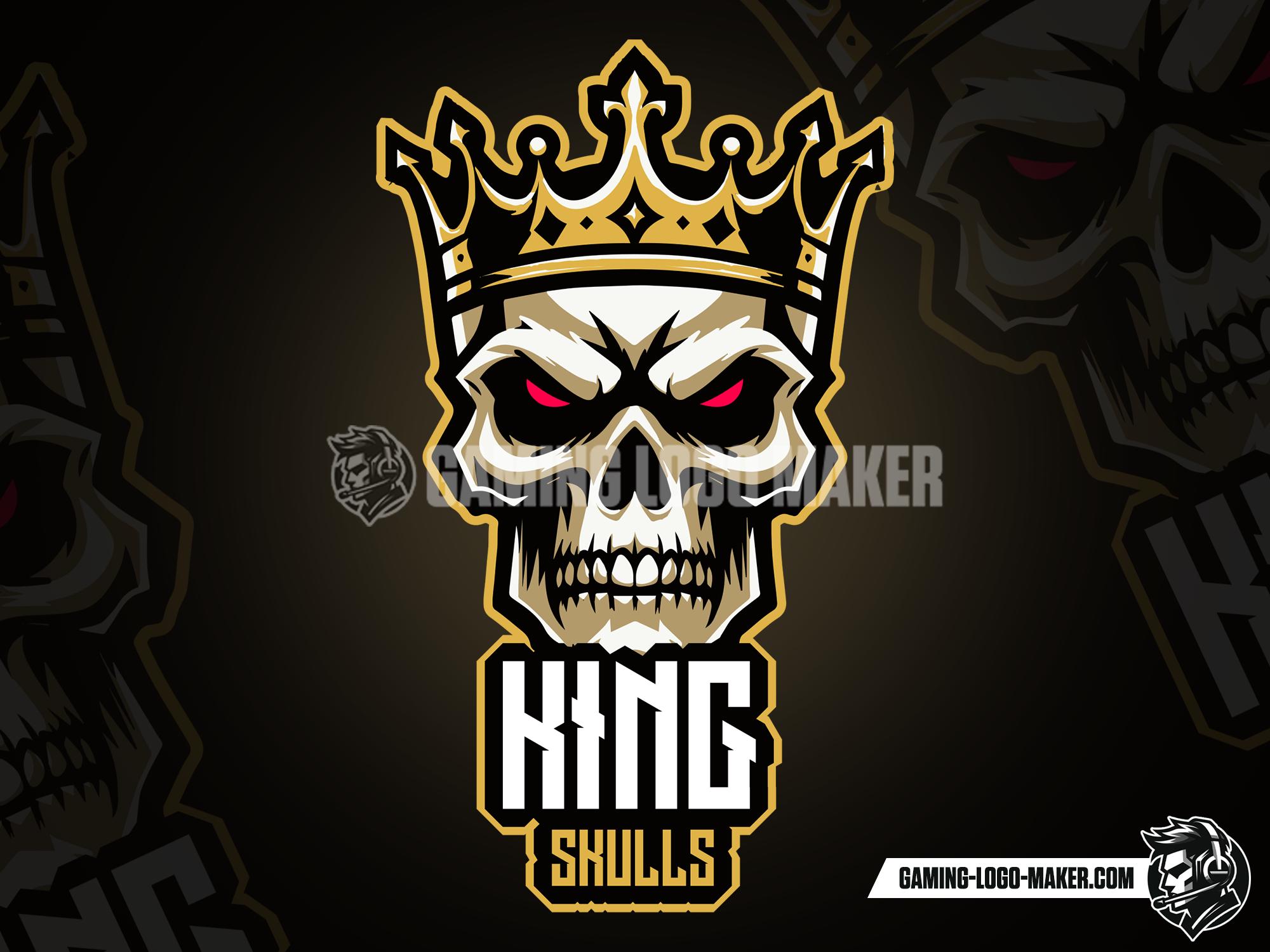 Skull King Gaming Logo 01 | Esports Logo | Team Logo | Clan Logo ...