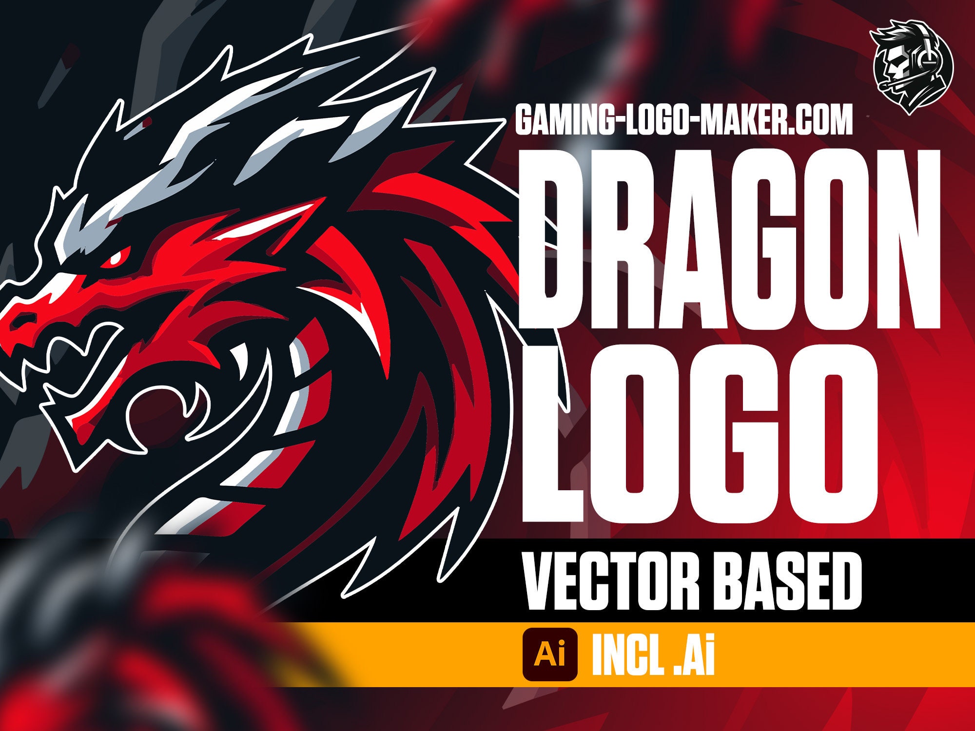 Dragon Gaming Logo 01 Esports Logo Team Logo Clan Logo Mascot Design - Etsy