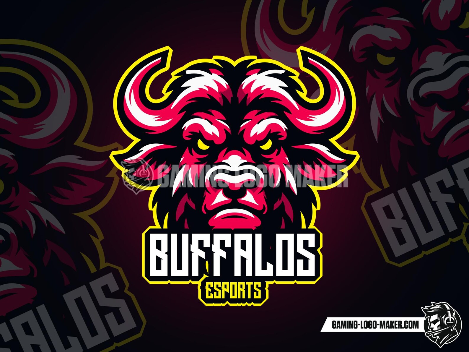 Buffalo Gaming Logo 01 Esports Logo Team Logo Clan Logo Mascot Design ...