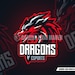 Dragon Gaming Logo 01 | Esports Logo | Team Logo | Clan Logo | Mascot ...