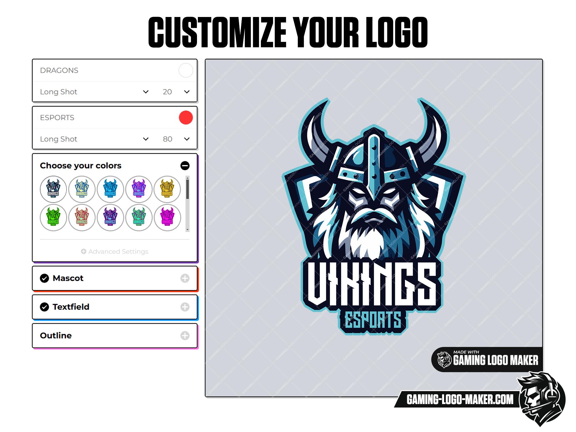 Viking Gaming Logo 01 | Esports Logo | Team Logo | Clan Logo | Mascot ...