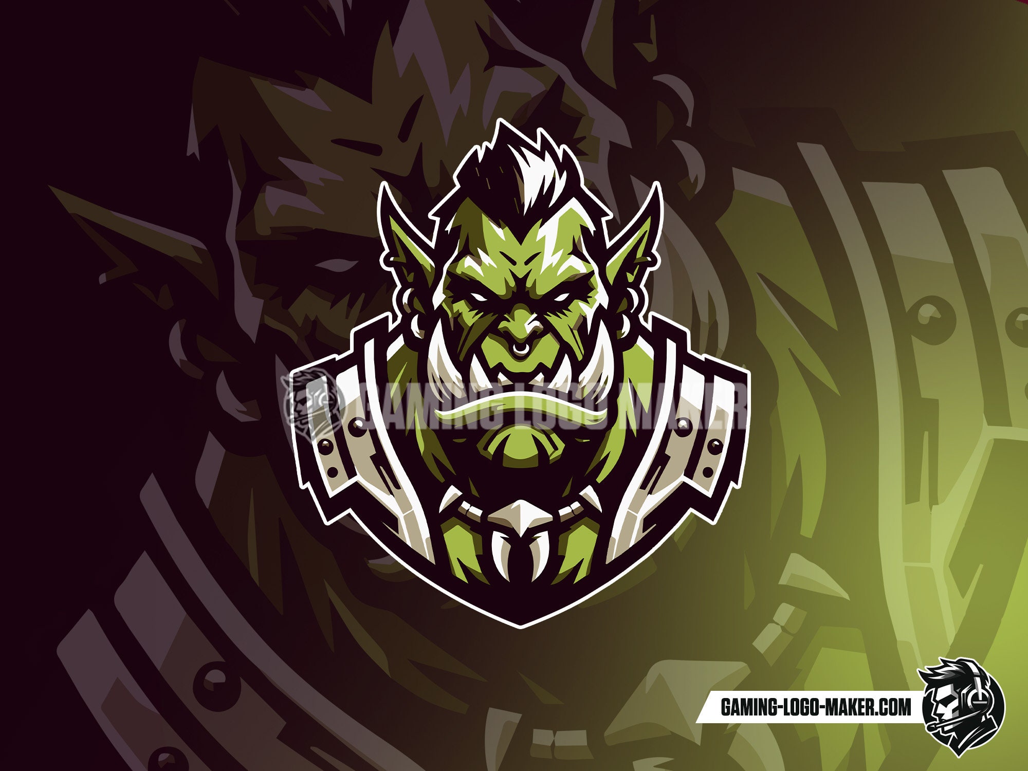 Orc Gaming Avatar 01 Esports Logo Team Logo Clan Logo Mascot Design - Etsy