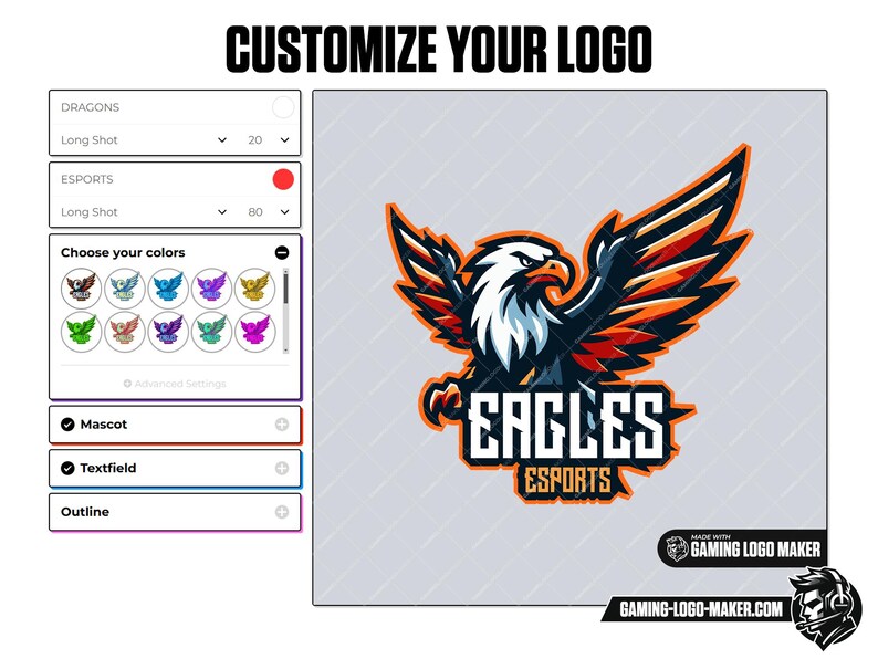 Eagle Gaming Logo 03 | Esports Logo | Team Logo | Clan Logo | Mascot ...