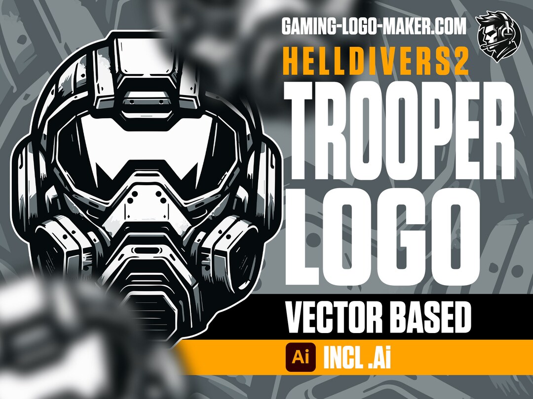 Helldivers2 Trooper Gaming Logo 03 Esports Logo Team Logo Clan Logo ...
