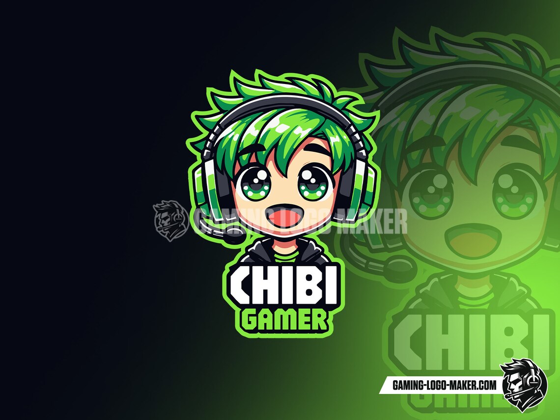 Chibi Gamer Gaming Logo 04 | Esports Logo | Team Logo | Clan Logo ...