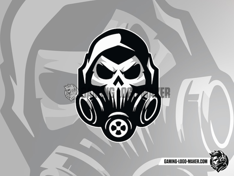 Skull Gas Mask Gaming Avatar 01 Esports Logo Team Logo Clan Logo Mascot ...