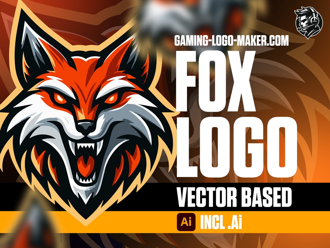 Fox Gaming Logo 02 Esports Logo Team Logo Clan Logo Mascot Design - Etsy